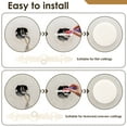 HKJUNFEI 20Pcs Wall Round Cover Plastic Circular Ceiling Cover Plate ...