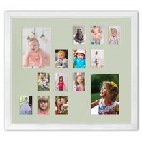 School Years Picture Frame - Oval Collage - Holds 2x3 Wallet Photos - K ...