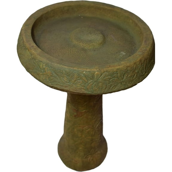 Solid Rock Stoneworks 2 Piece Collanade Birdbath - 26" Tall - Desert ...