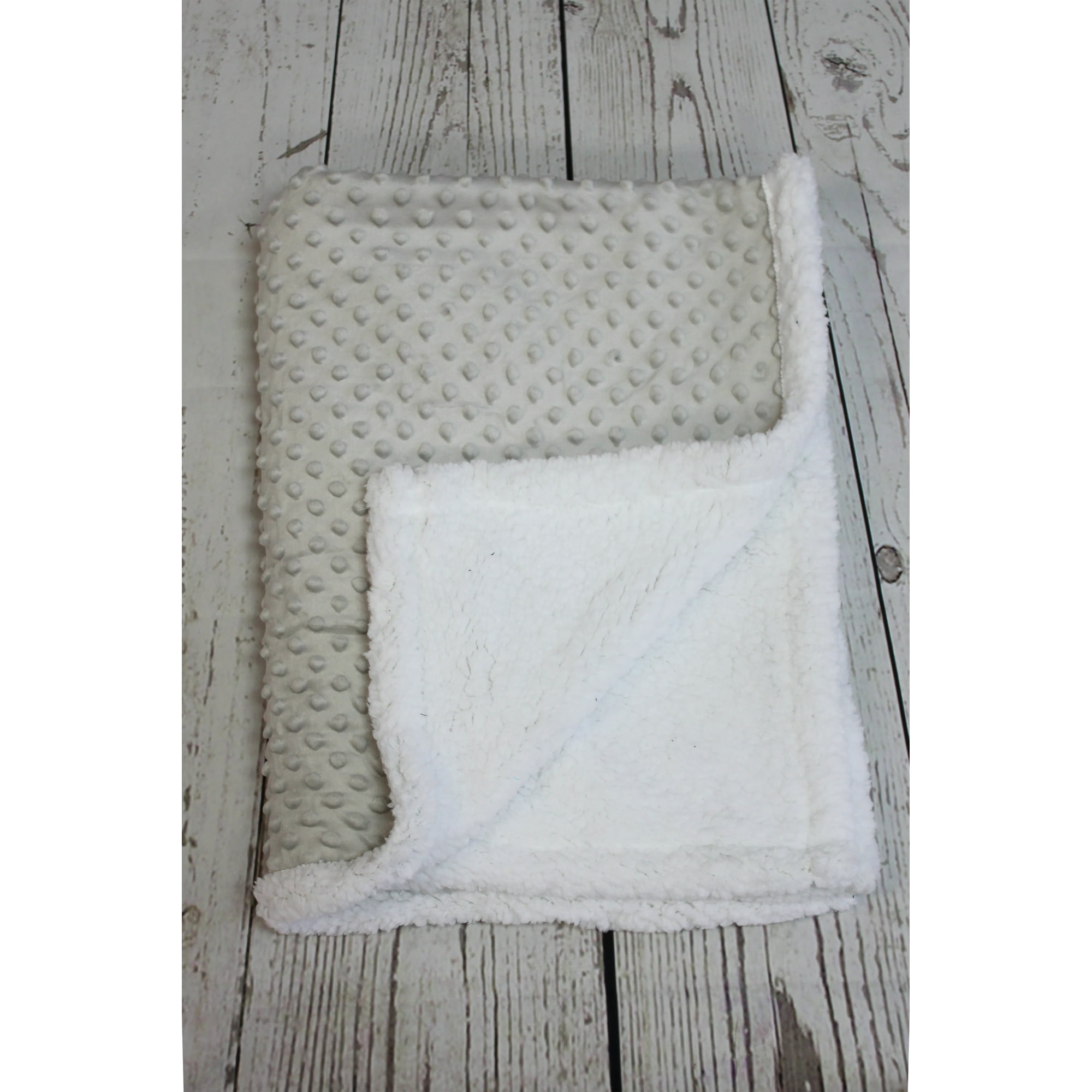 Click here for Tendertyme Popcorn Sherpa Blanket - Grey 30 X 40 prices