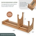 The Beadsmith Rick's Beading Loom, Two-Warp Loom, 13.5 x 3.75 x 4.5 ...