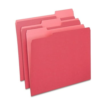 Staples Colored Top-Tab File Folders 3 Tab 9 Color Assortment Letter ...
