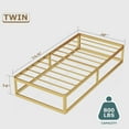 "HOMEFORT Twin Size Metal Bed Frame, 14"" Heavy Duty Steel Slat, No Box ...