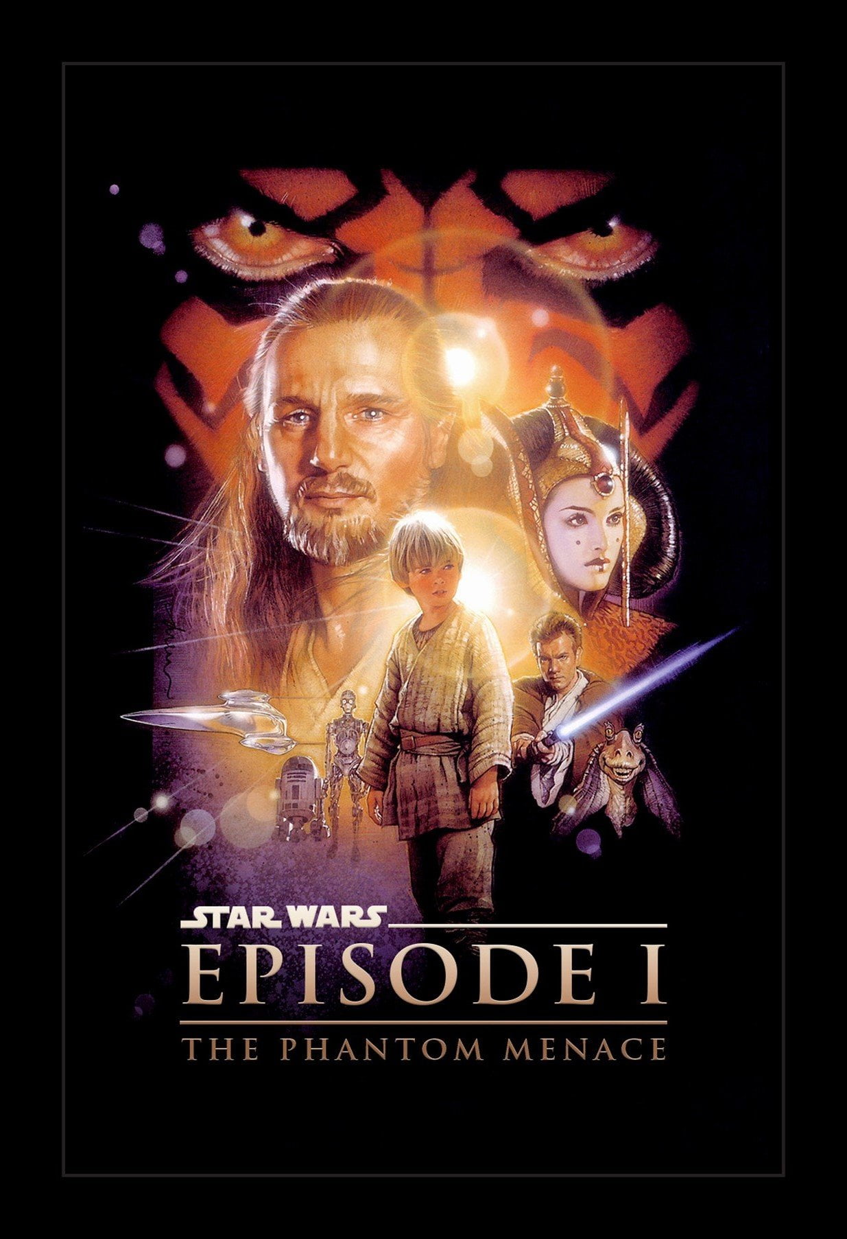 STAR WARS: THE PHANTOM MENACE - 11x17 Framed Movie Poster - Walmart.com