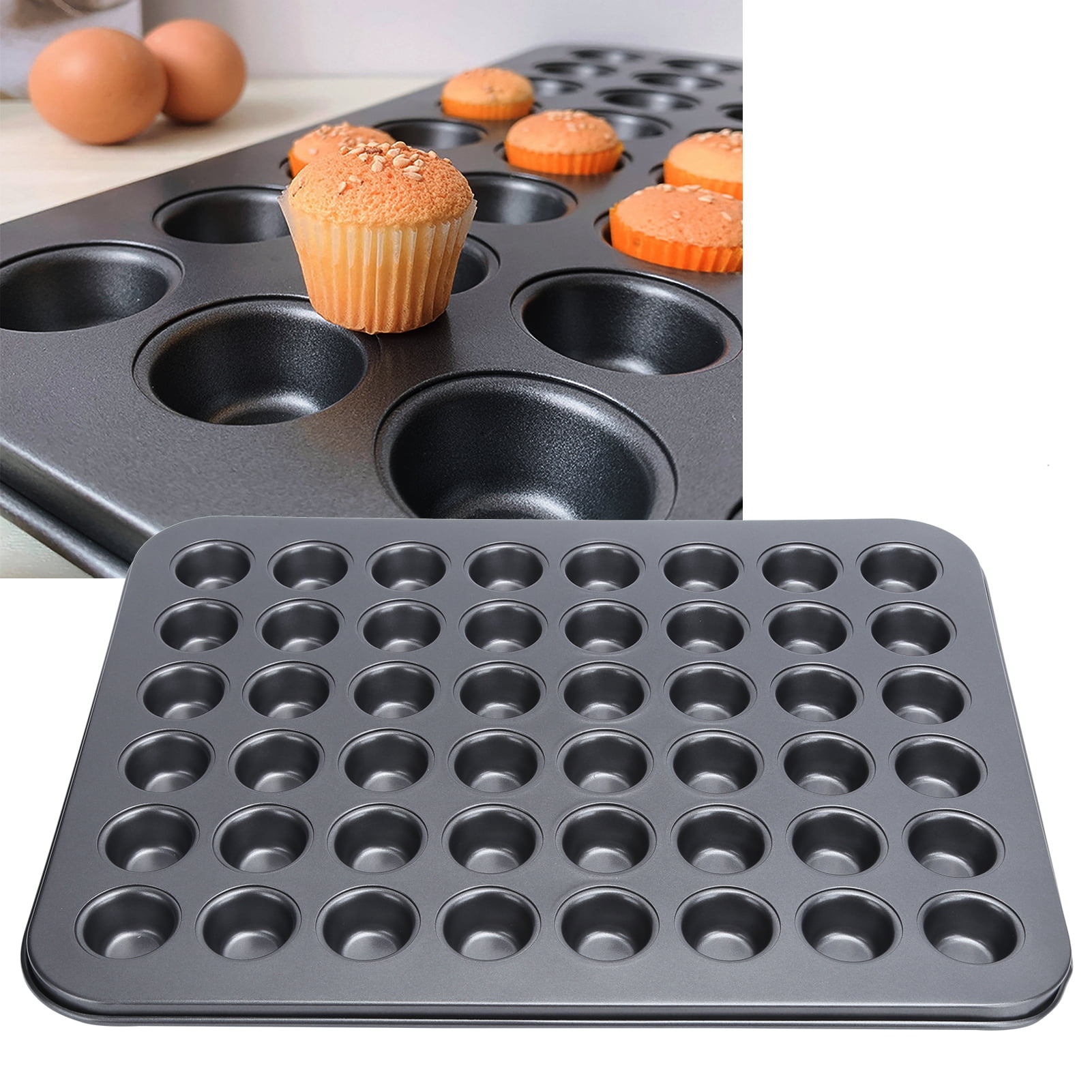Click here for Fyydes Cupcake Tray 48‑cup Non‑stick Mini Round Cu... prices