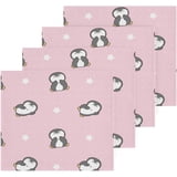 Coolnut Penguin Washcloths Set of 2-12 X 12 Inch, Fast Drying Wash ...