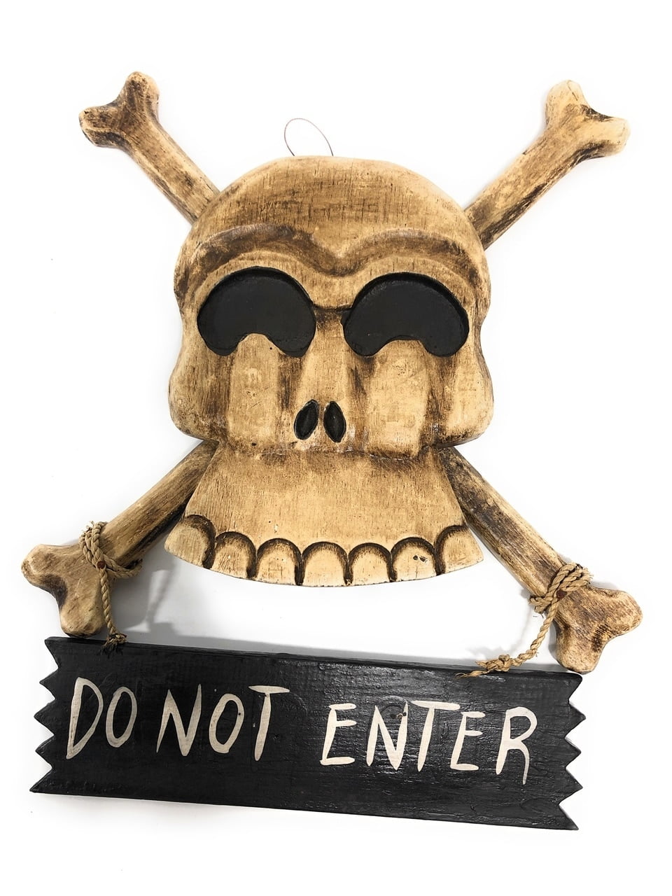 Do Not Enter Crossbones Sign 12" - Skull Decor | #kng21004a - Walmart.com