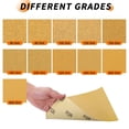 6 Pcs 100 Grit Sandpaper, 4.5 x 5.5 Inch Sand Paper Alumina Abrasive ...