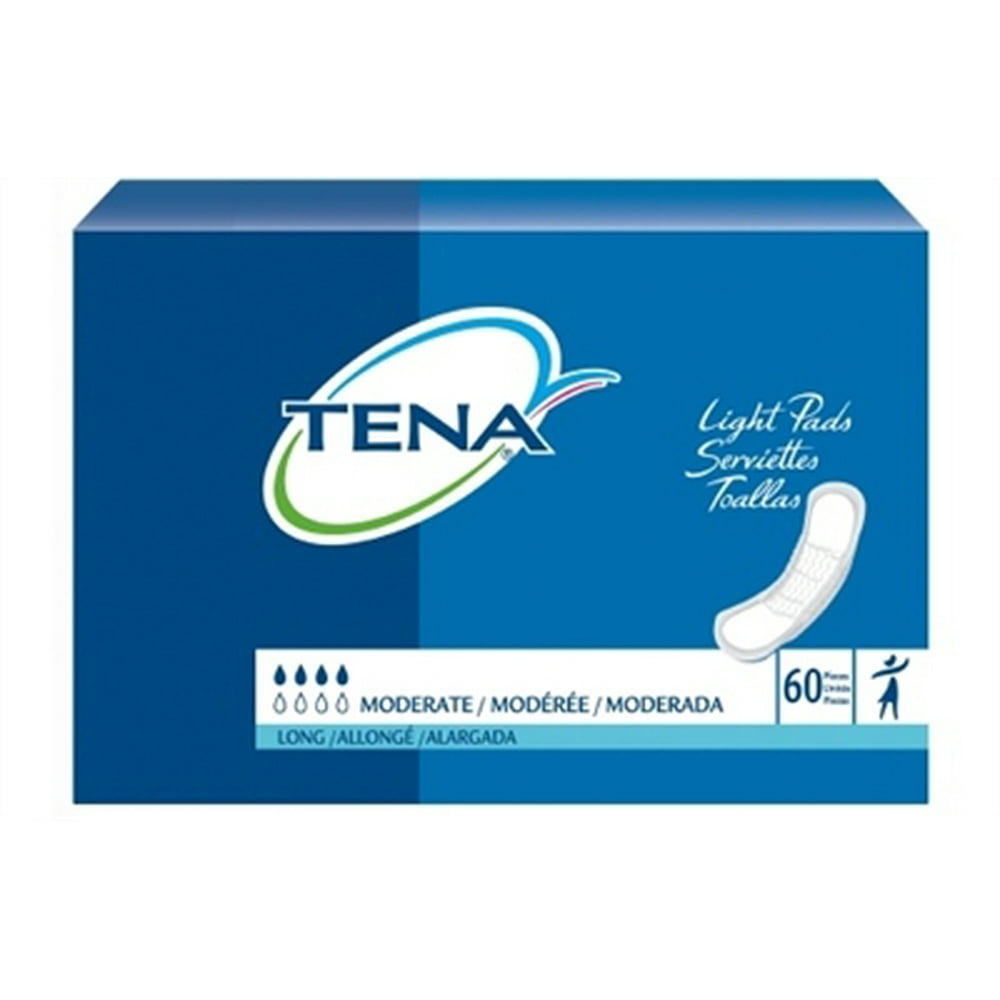 TENA Light Pads, Long Pant Liners, Moderate Absorbency, 41409 - Pack of ...