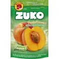 Zuko Peach Drink Mix Bag, 14.1 oz, Pack of 6, Fortified with Vitamin C ...