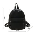 LoyGkgas New Women Solid Color Backpack Preppy Style School Nylon Mini ...