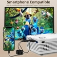 QKK Mini Projector Portable LCD Projector [stand included] Full HD ...