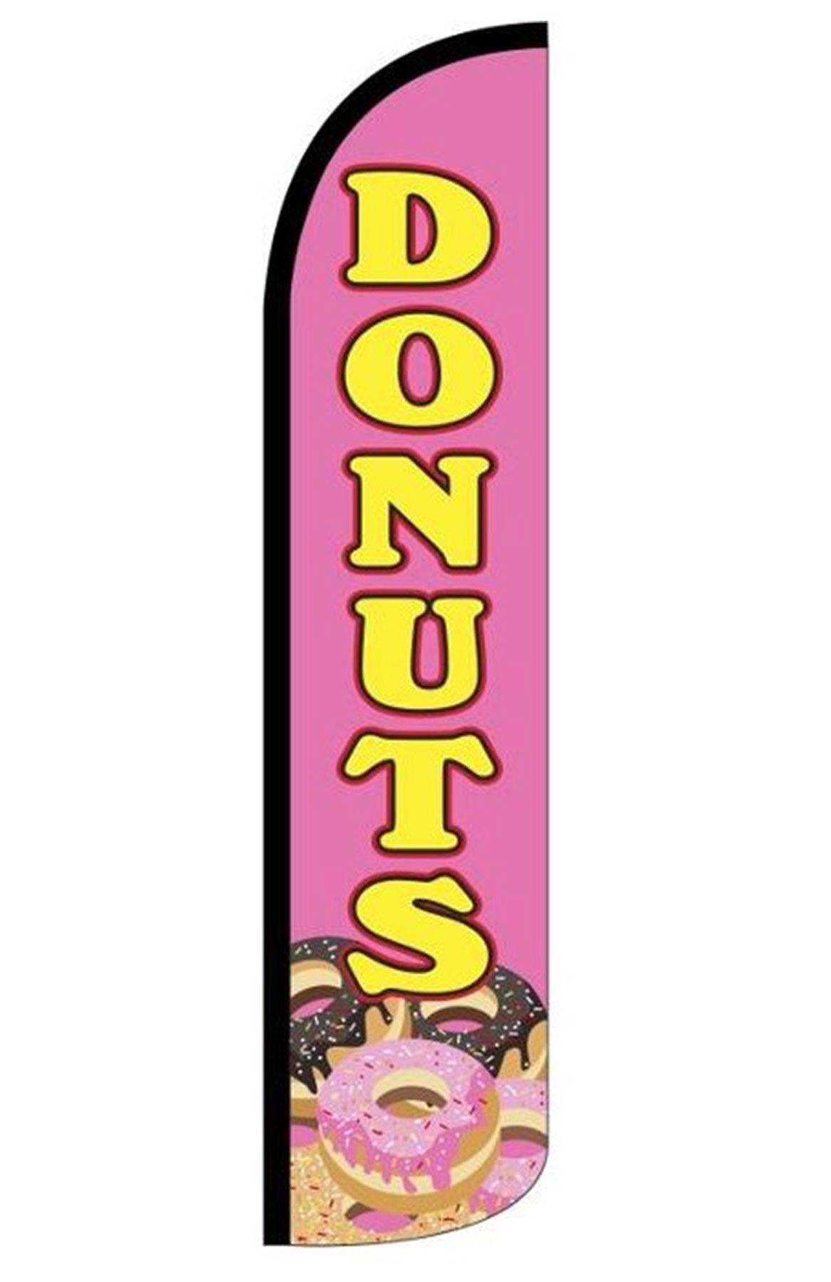 Donuts Windless flag Without Pole Advertisement /Business Flags ...