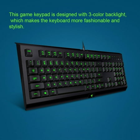 Razer Gaming Wired Keyboard 6400DPI Pad Mouse 3-color Backlight Keypad ...