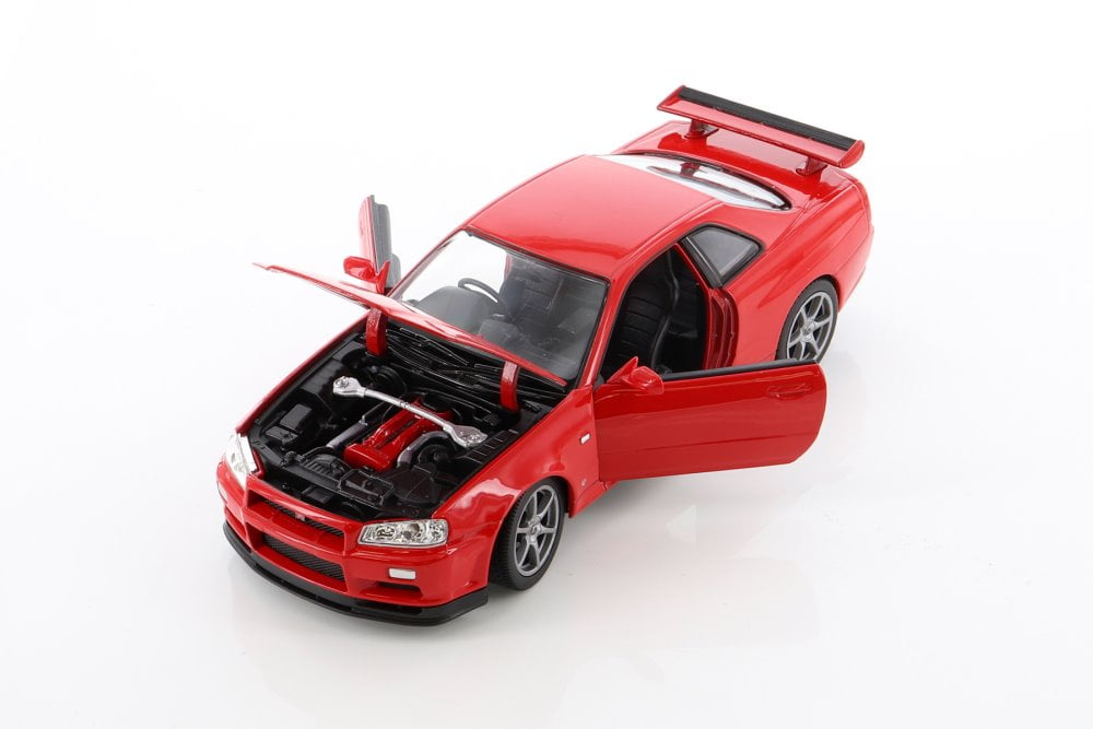 Buy Nissan Skyline GT-R (R34), Red - Welly 24108WR - 1/24 scale Diecast ...