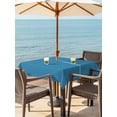 Blue Table Cloth Rectangle Outdoor Tablecloth, Modern Pure Wave Ride ...