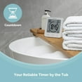 Visualz Shower Clock Waterproof Bathroom Timer – Digital Wall Clock ...