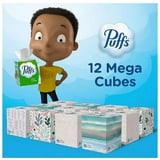 Puffs Family Simple Plus Lotion Facial Tissues, Mega Cubes Pack (72 ...