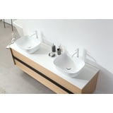 Sintra 72" Whitewash Oak Wall Mount Bathroom Vanity - Walmart.com