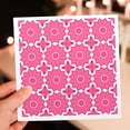 3drose, Pretty Bright Pink Large Stars and Diamond Shapes Pattern, 6 ...