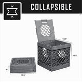 UbeCube Stackable Modular Collapsible Storage Crate, Gray - Walmart.com