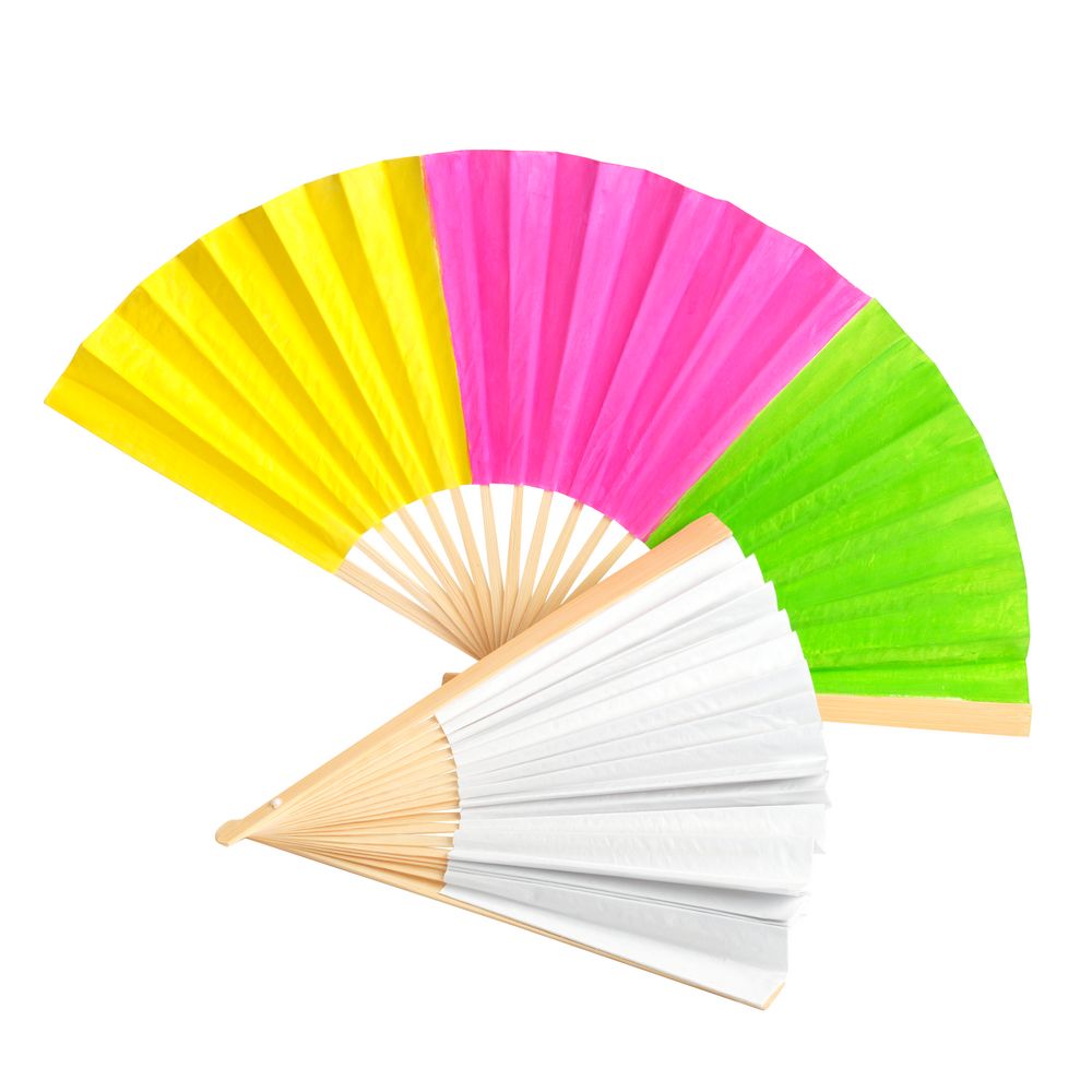 Colorations Fantastic Blank Paper Fans - Set of 12 - Walmart.com
