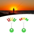 100pcs Colorful Oval/Cylinder Fishing Float Bobber Stopper Fishing ...