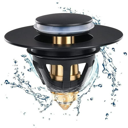 TILIYHELLO Pop Up Sink Waste, Universal Pop Up Waste, Stainless Steel ...