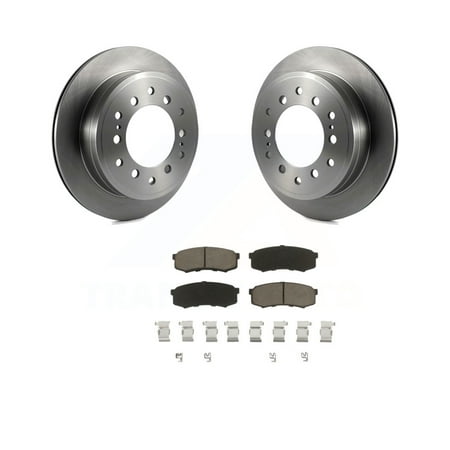 Transit Auto - Rear Disc Brake Rotors And Ceramic Pads Kit For Toyota ...