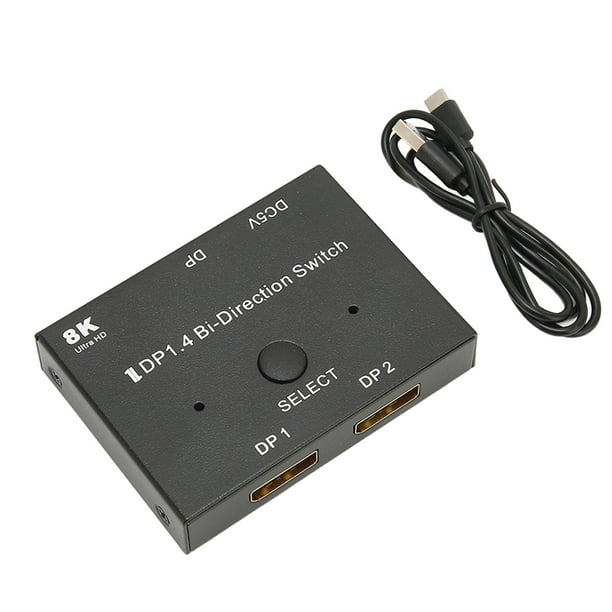 Displayport 1.4 Switch 8K 60Hz 1 in 2 and 2 in 1 Bidirectional ...