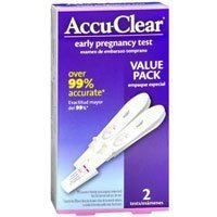 Accu-Clear Accu Clear Early Pregnancy Test, 2 each (Pack of 3)