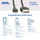 onn. Micro-USB to USB Cable, 10 ft, Black - Walmart.com