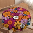 50x50in Round Tablecloth Car Line Straight And Dense Wireless Head Gap ...