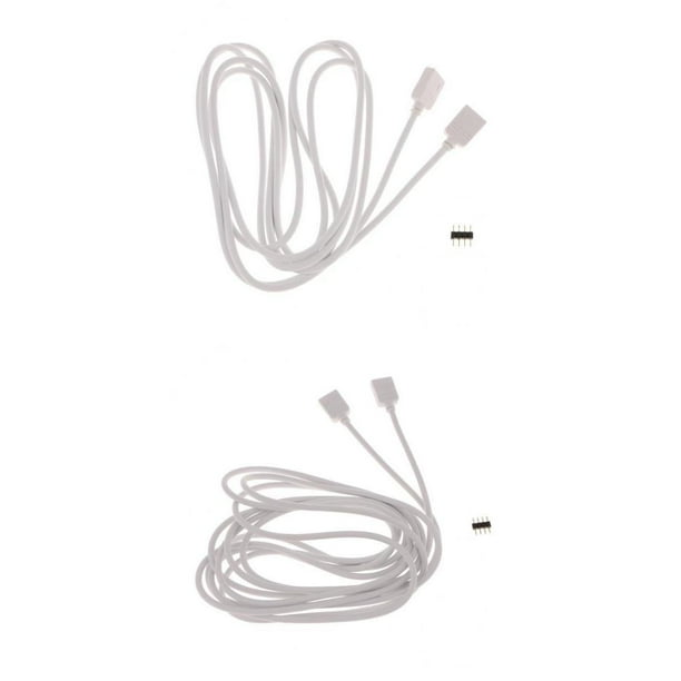 2x RGB LED extension cable LED strip connector extension connection ...