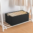 Double Reinforced Bottom Fabric Storage Bin Handles for Bedroom Closet ...