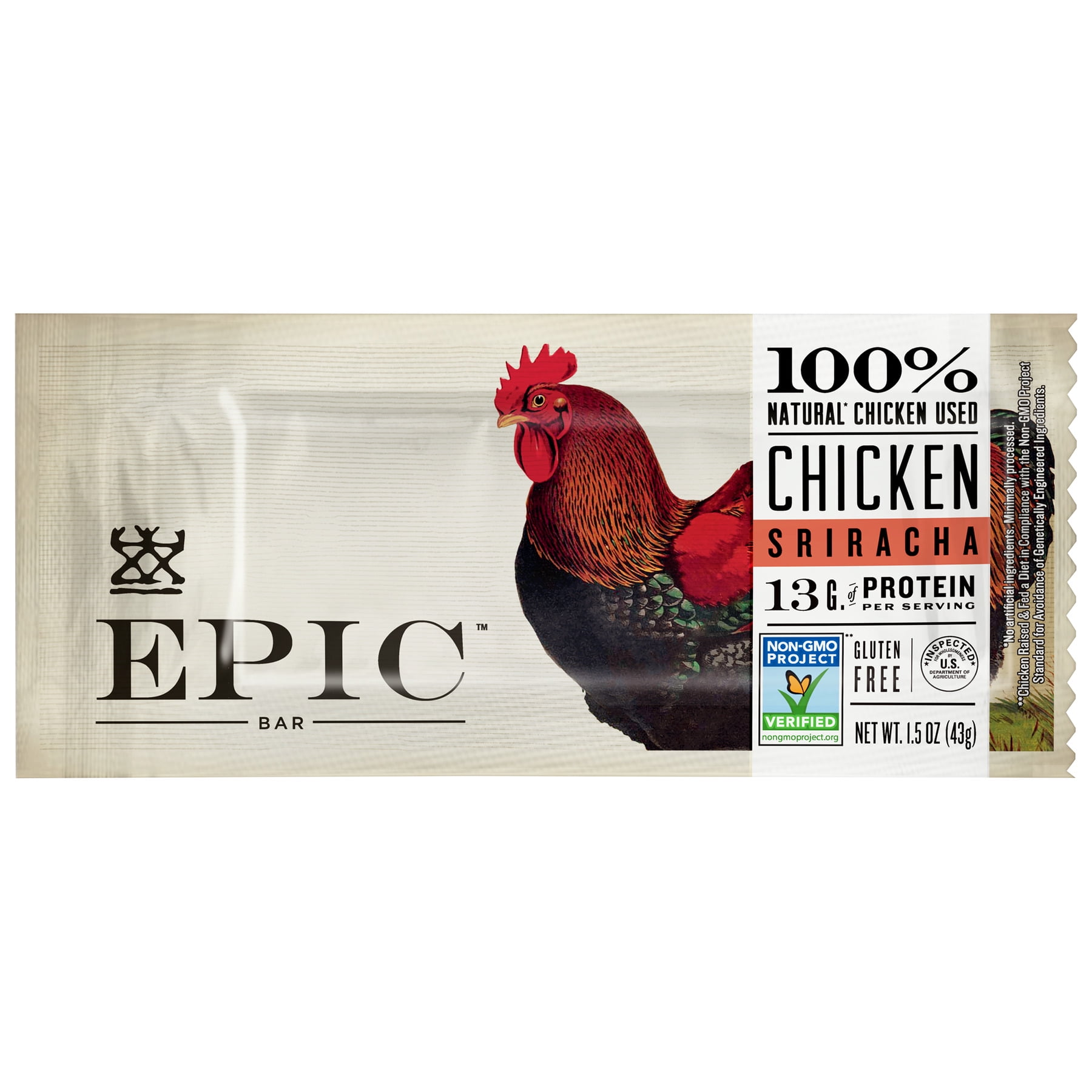 Epic Chicken Sriracha Nutrition Bar - 1.5oz – BrickSeek