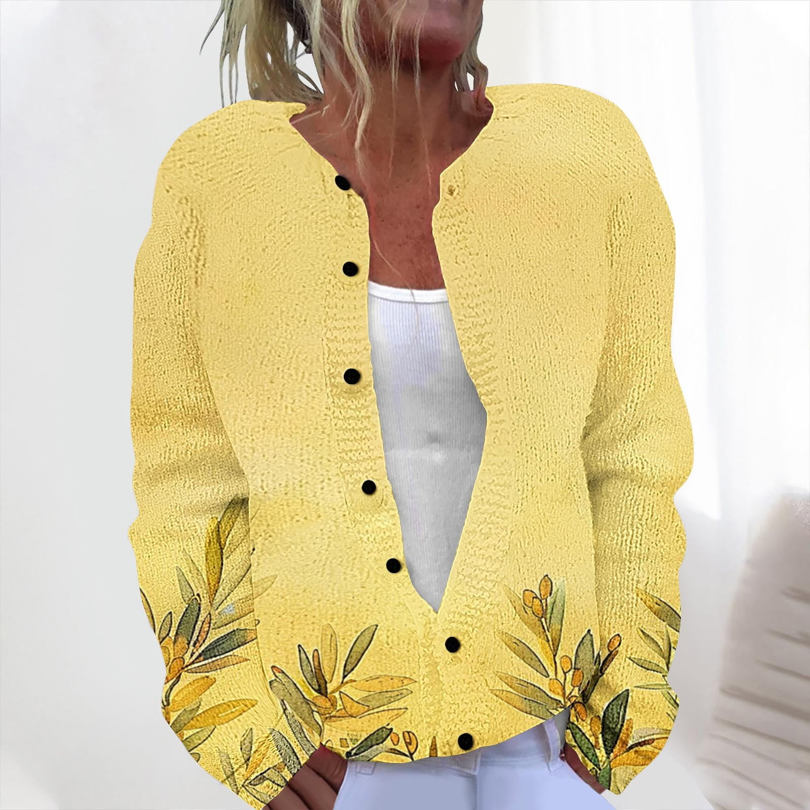 Click here for Lovzfmll Cardigan For Womens Casual Printed Knitte... prices