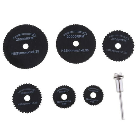 7 Pieces 22-50mm High Speed Circular Wheels Woodworking Discs with For ...