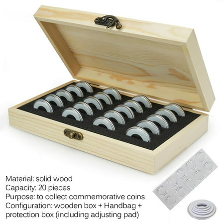 20 pcs Commemorative Coin Protection coin storage Box Coin Collection ...