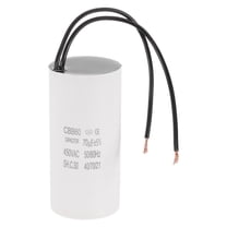 Uxcell 50uF CBB60 Running Capacitor, Run Capacitor with 2 Wires, AC ...