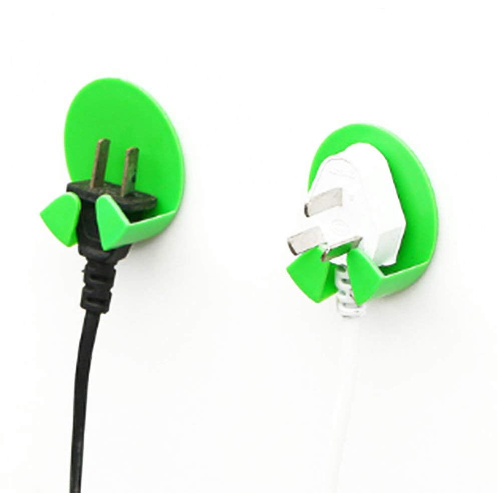 Pro Space Wall Adhesive Plastic Power Plug Hooks, Power Plug Socket ...