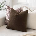 26x26 Inch Decorative Euro Sham Pillow Covers Set of 2 Textured Boucle ...