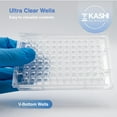 96-Well Polystyrene Flat-Bottom Microplate, Kashi Scientific White ...