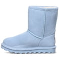 BEARPAW Elle Youth Blissful Blue Size 4 | Cozy Suede Winter Boots for ...