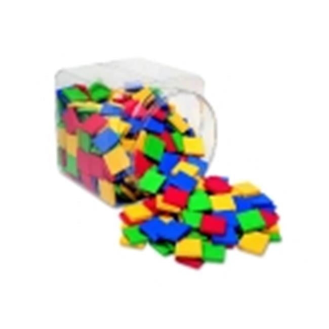 Learning Resources Plastic Mosaic Tile - Assorted Color, Pack 400 ...