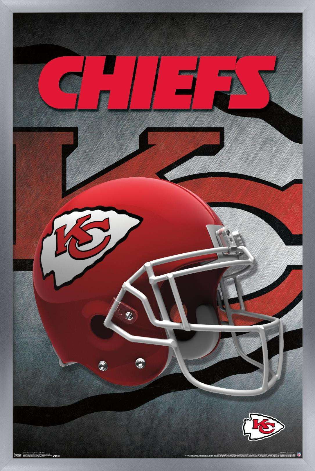 Trends International Printed Kansas City Chiefs Framed Posters, 14.72 ...