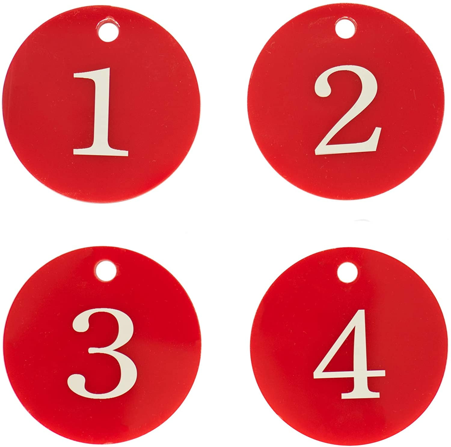 StayMax Big Round Acrylic Tree Tags ID Number Tags Key Tags ID Tags ...