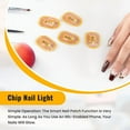 5Pcs NFC Flash Nail Sticker LED Bare Chip Intelligent Nail Lamp Nail ...