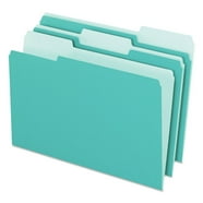 TOPS 40523 File Folder, 3 Tab Positions, Letter, Glow Assorted, 24/pk ...