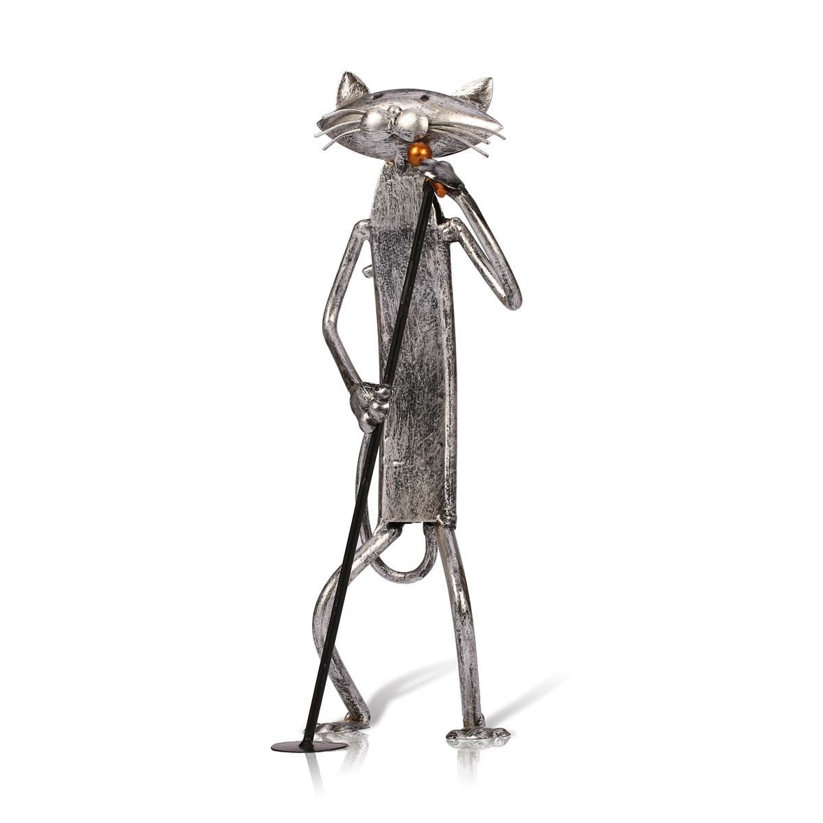 Click here for Amdohai Metal Sculpture A Singing Cat Home Furnish... prices
